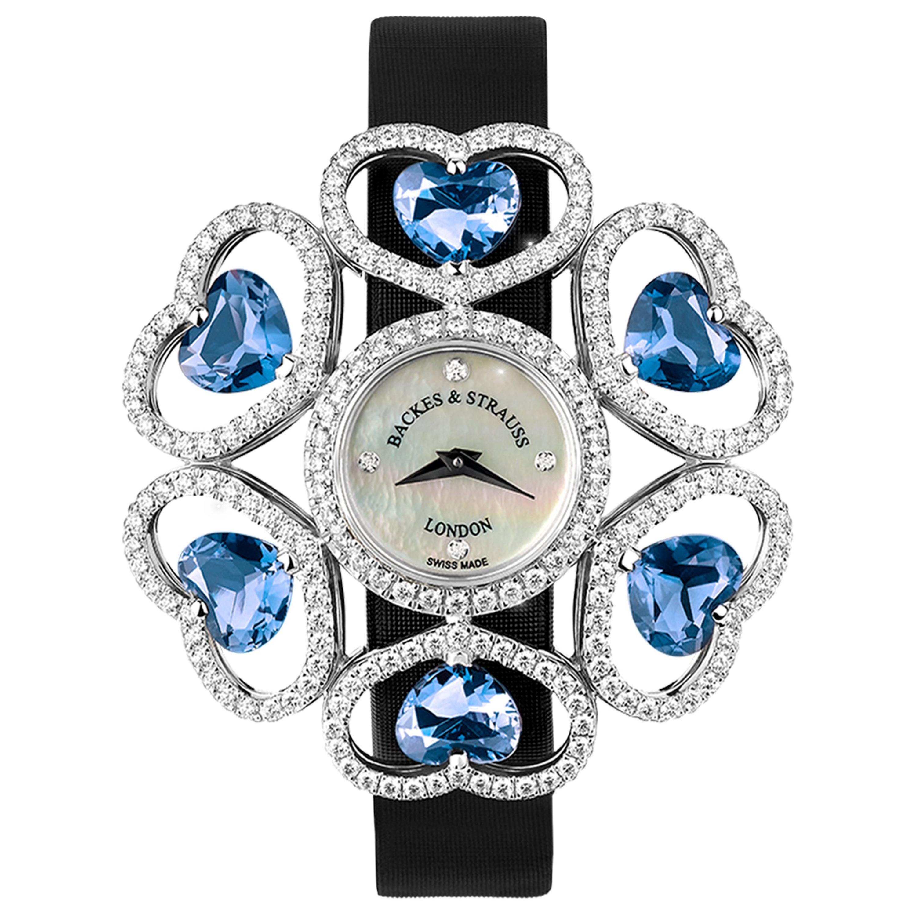 Lady Victoria Luxury Diamond Watch for Women, White Gold For Sale at ...