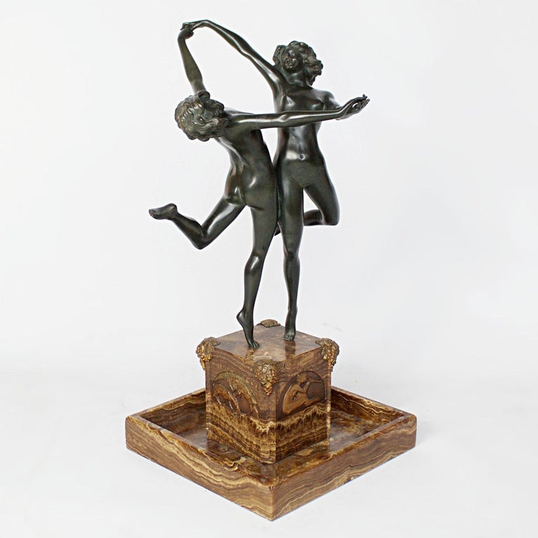 'Country Dance' an Art Deco Bronze Sculpture by Claire Jeanne Roberte ...