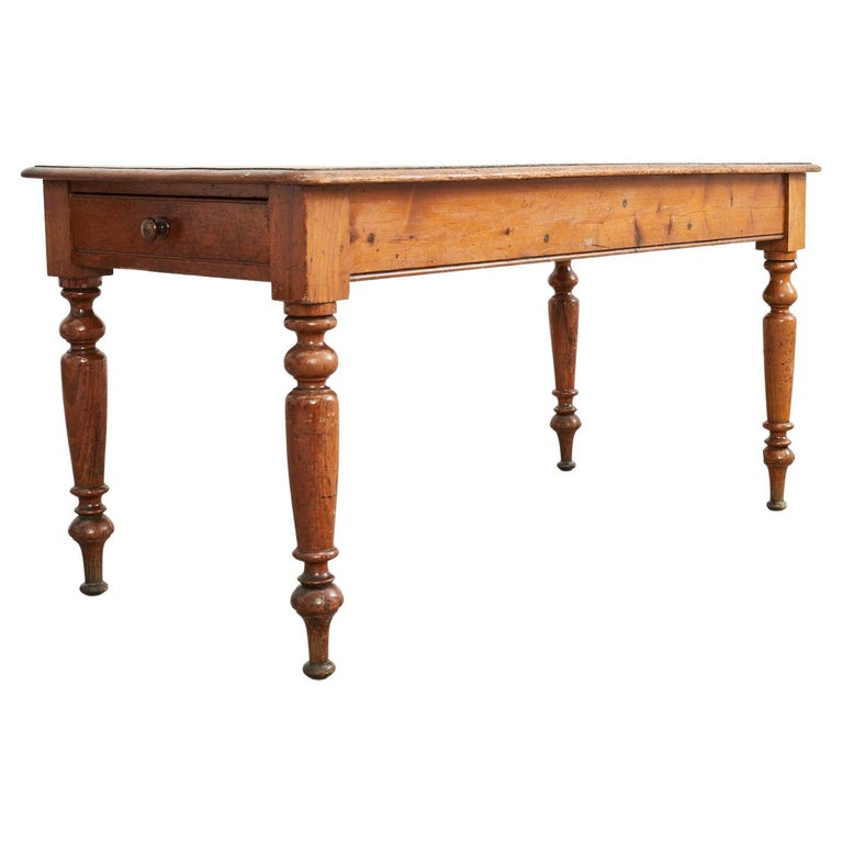 Country English Pine Farmhouse Writing or Dining Table For Sale at ...