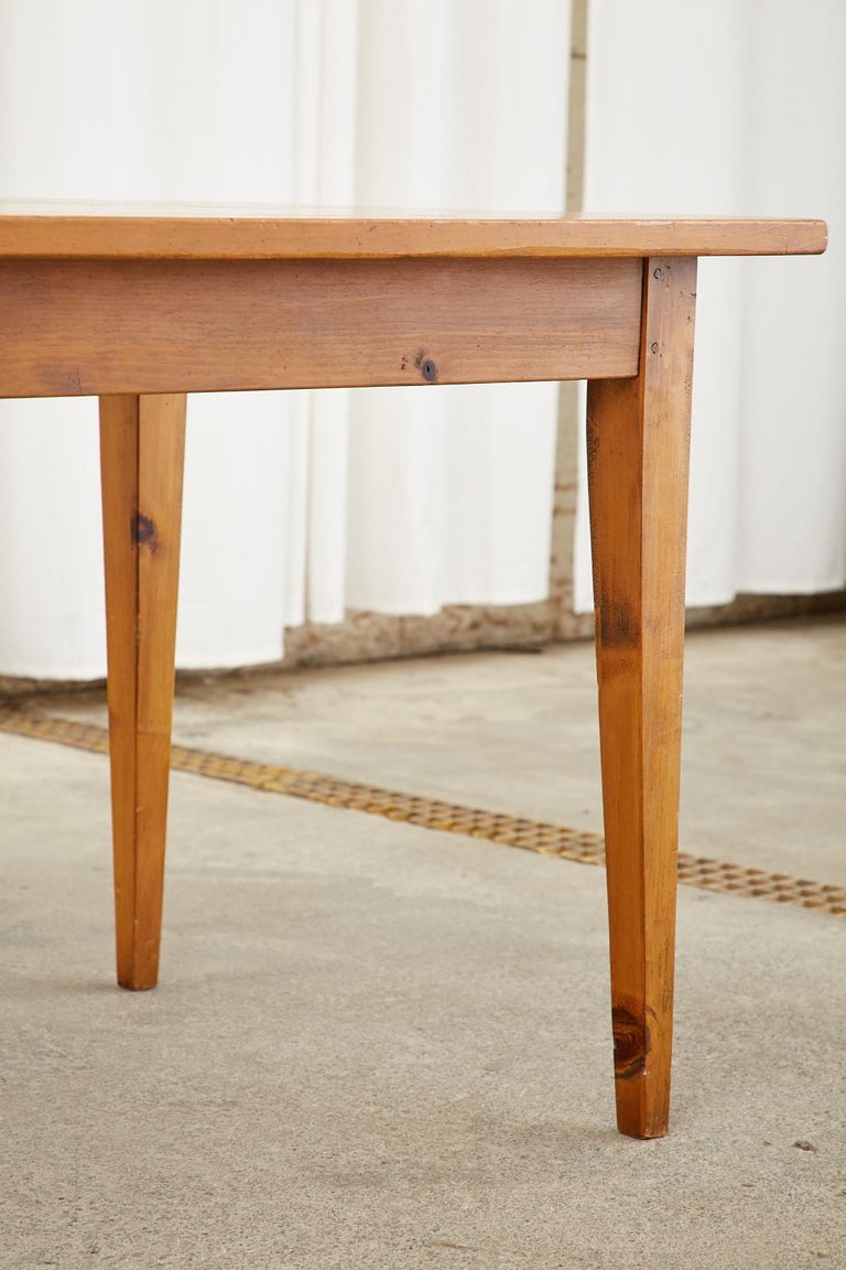 Country English Provincial Farmhouse Dining Table For Sale at 1stDibs