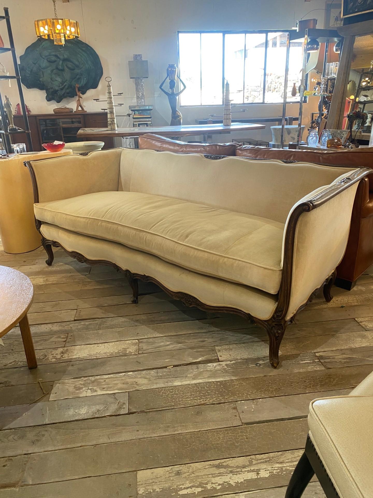 Country French Provincial Style Canapé Sofa For Sale at 1stDibs ...