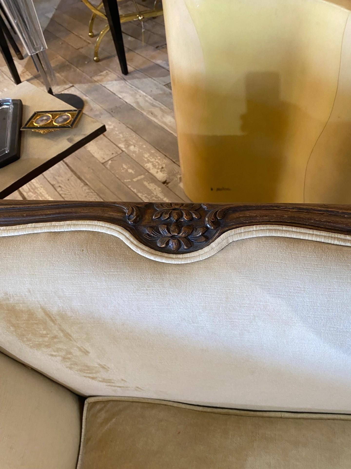 Country French Provincial Style Canapé Sofa For Sale at 1stDibs