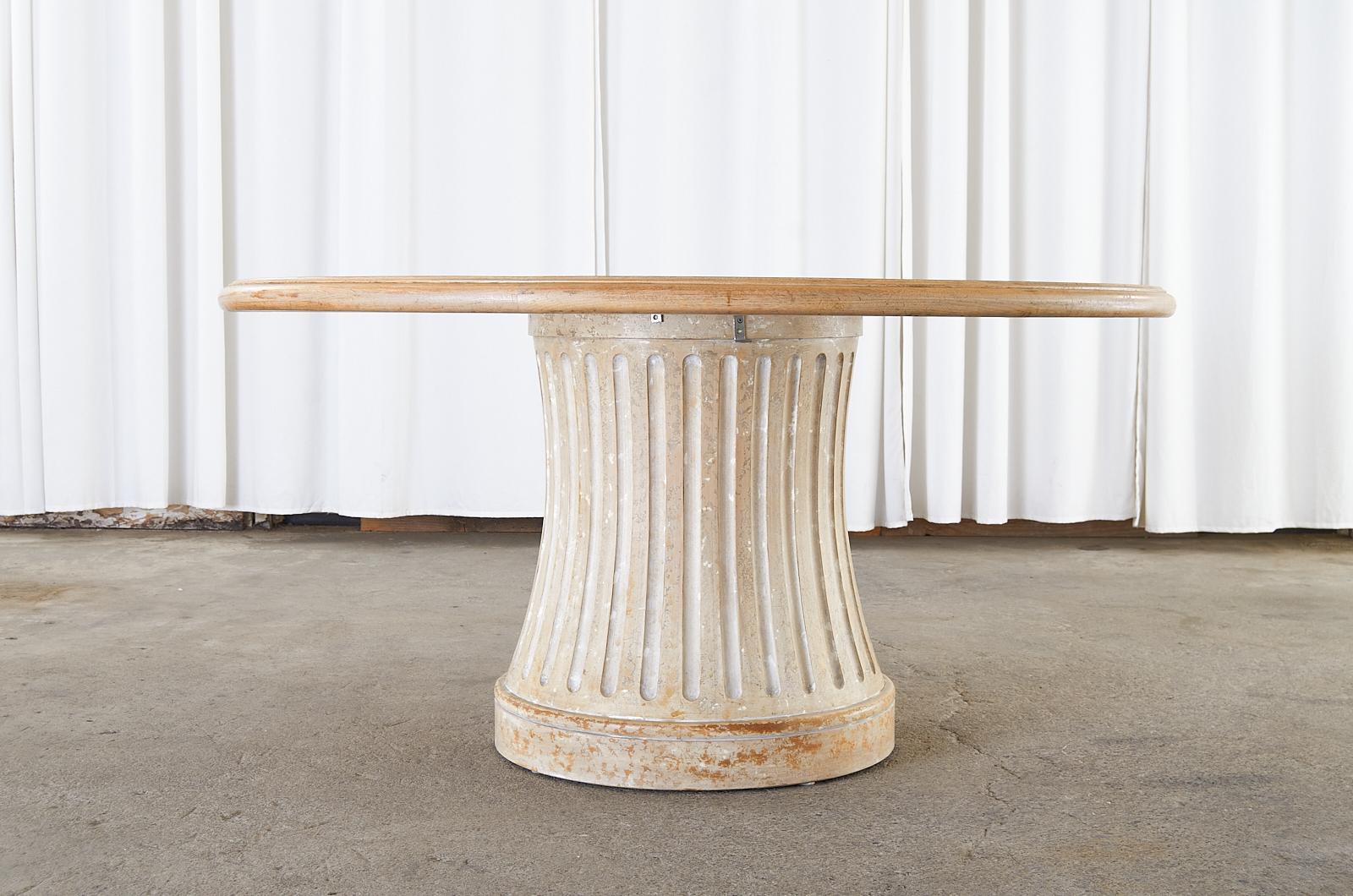 Country French Style Round Parquetry Pedestal Dining Table at 1stDibs ...