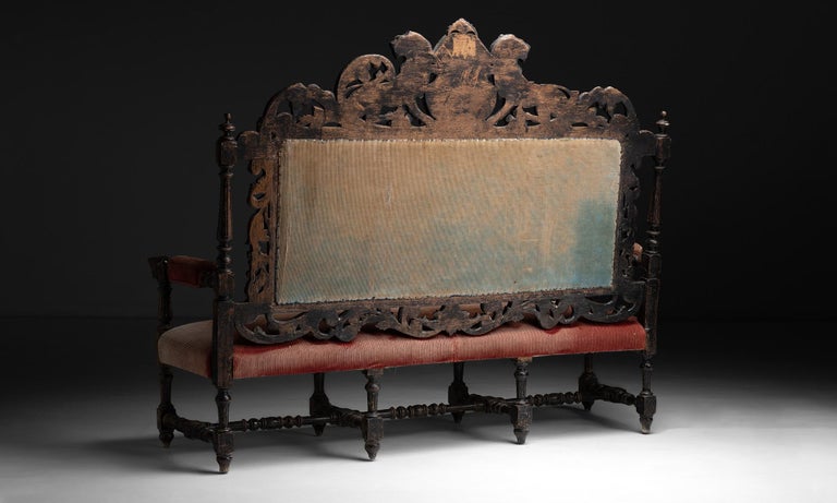 Country House Settee, England, circa 1800 For Sale at 1stDibs