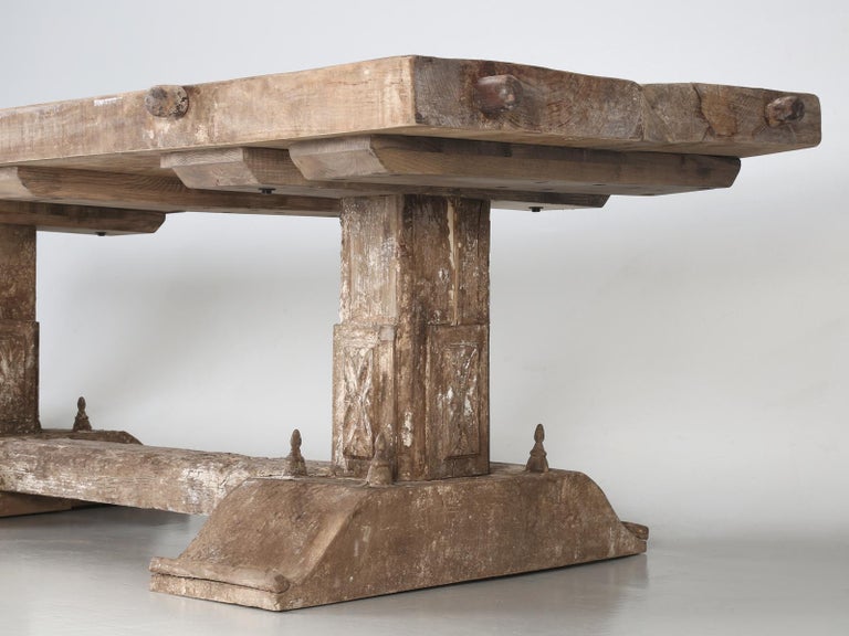 Country Italian Massive Size Dining Table Still in its Original Rustic ...