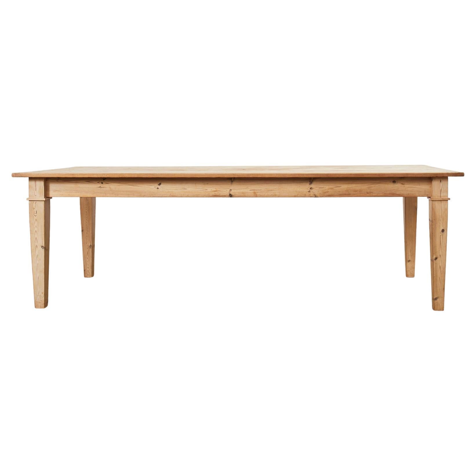 Country Italian Pine Farmhouse Dining or Harvest Table at 1stDibs
