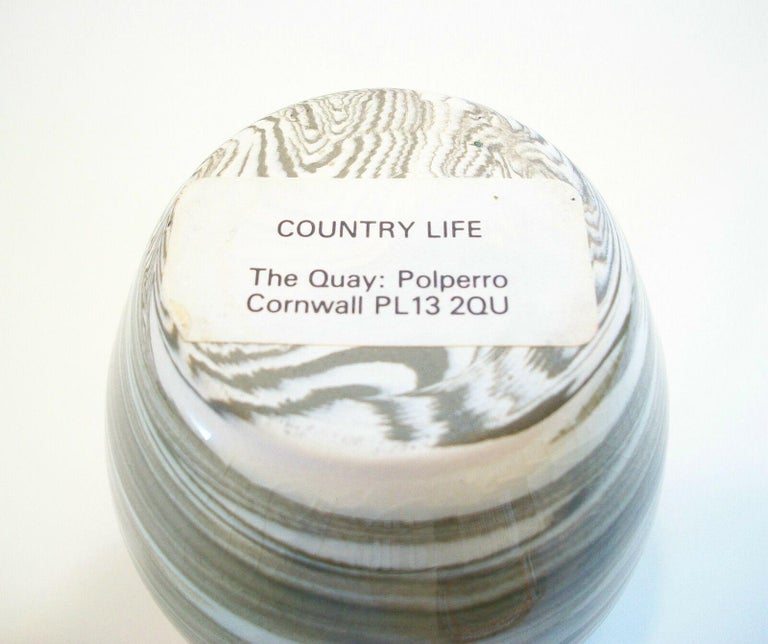 Country Life Pottery, Vintage Agateware Studio Pottery Vase, U.K ...