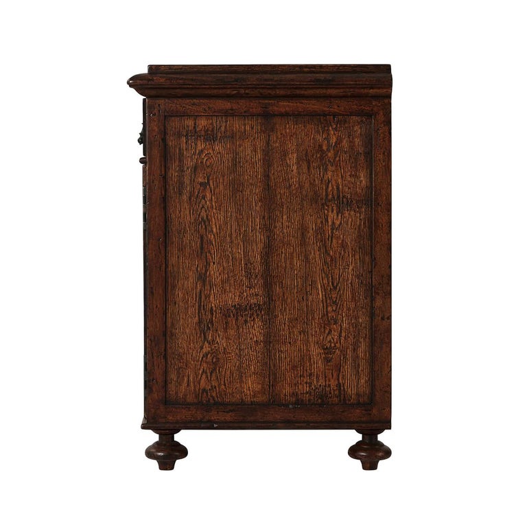 Country Rustic Oak Bedside Table For Sale at 1stDibs