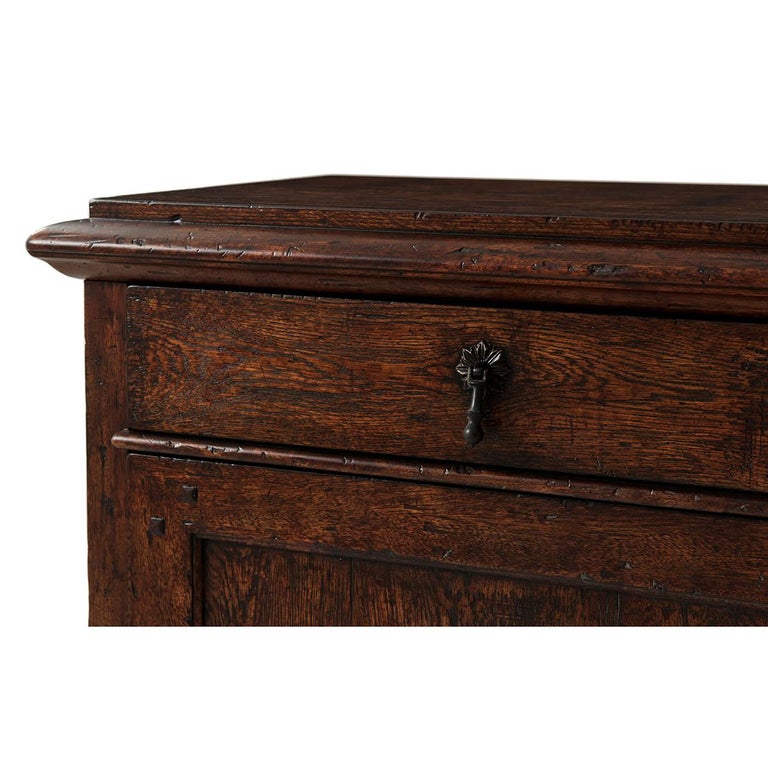 Country Rustic Oak Bedside Table For Sale at 1stDibs