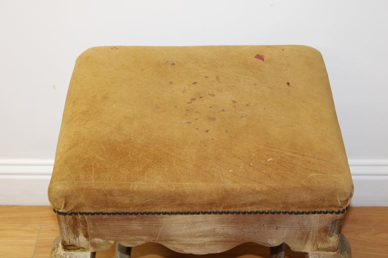 Country Style Carved Ball and Claw Foot Bench at 1stDibs