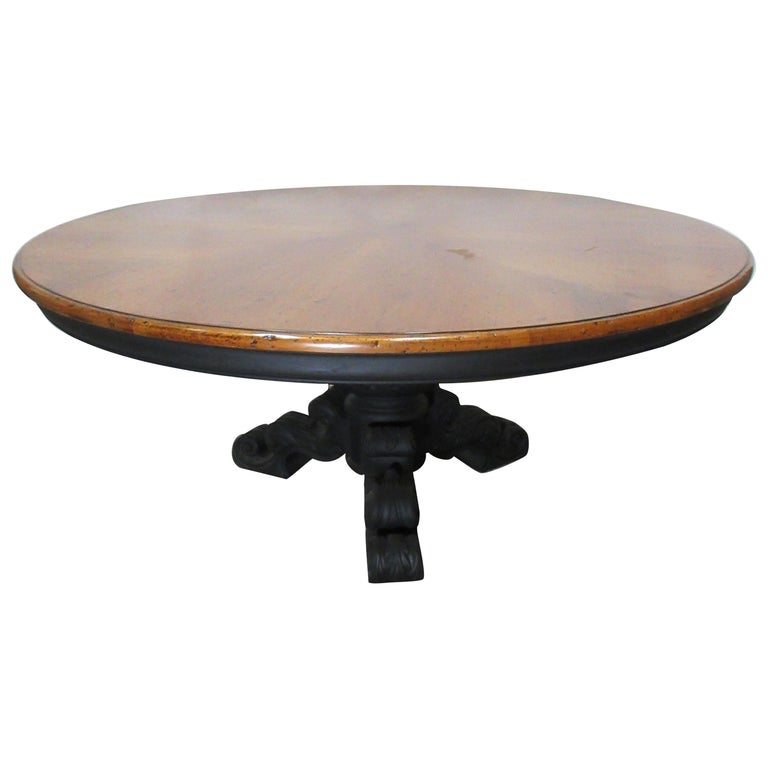 Country Style Round Dining Table at 1stDibs