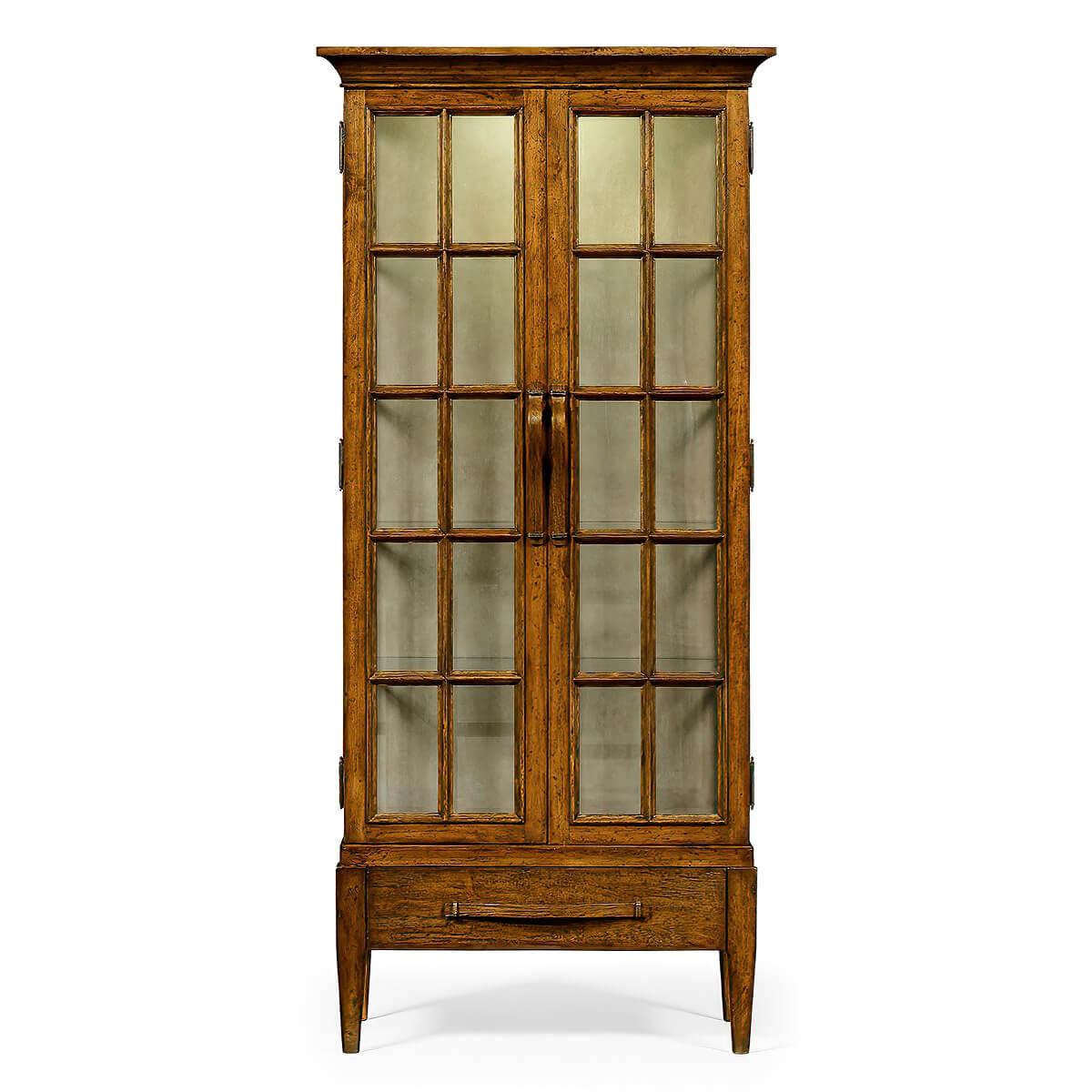 Country Walnut Display Cabinet at 1stDibs | walnut china cabinet ...