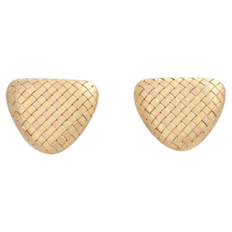 Couple Clip/Earring, Braid Pattern For Sale at 1stDibs