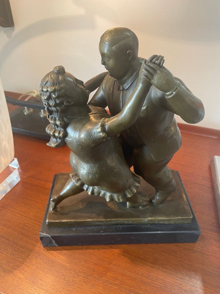 Couple Dancing, Signed Reproduction by Fernando Botero Bronze at 1stDibs