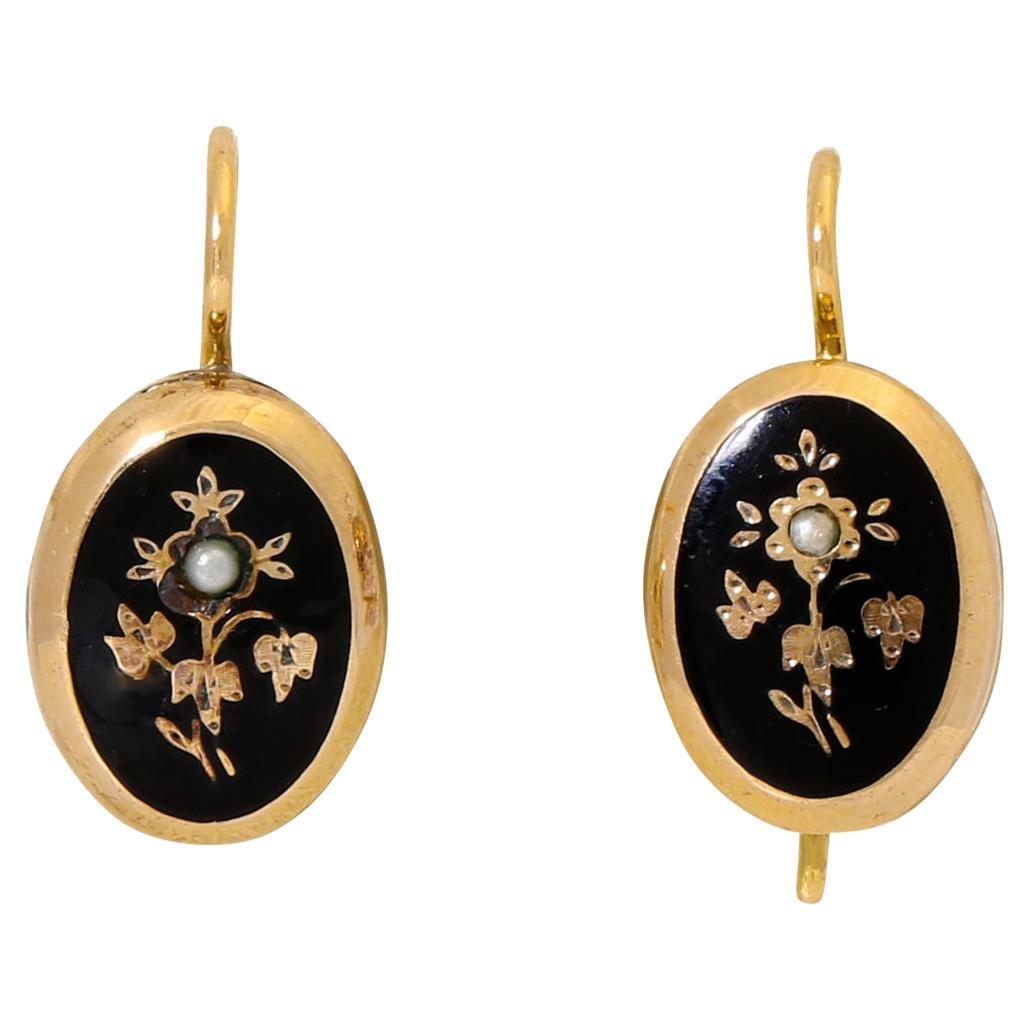 Couple Earrings with Nillo Insert For Sale at 1stDibs