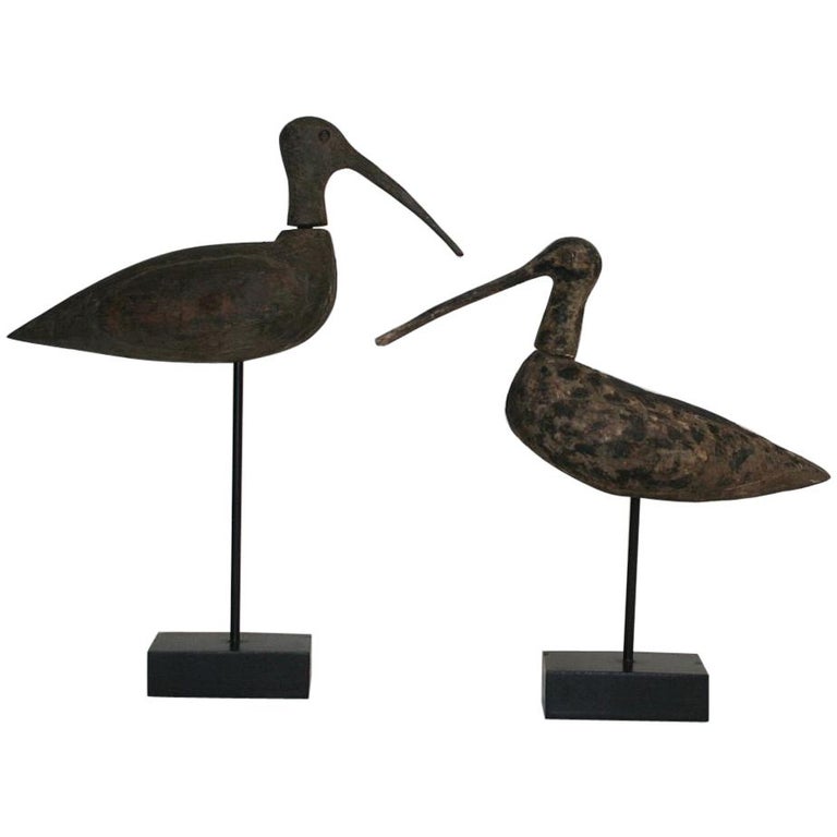 Couple of 19th Century French Snipe Decoys at 1stDibs