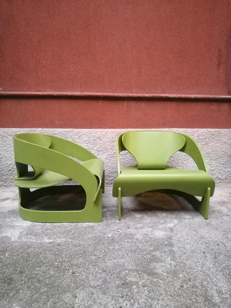 Couple of 4801 Armchair by Joe Colombo for Kartell, 1964 at 1stDibs