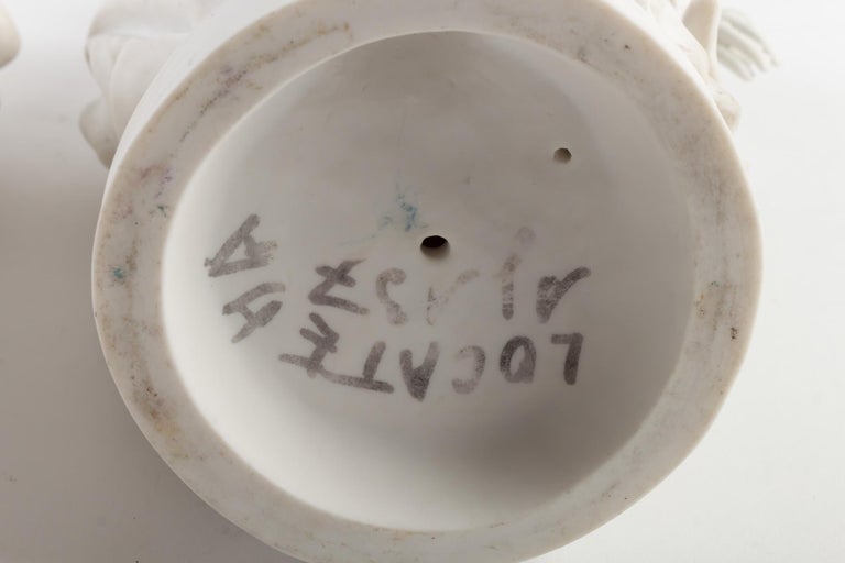 Couple of Ottomans in Biscuit, Late 19th Century at 1stDibs