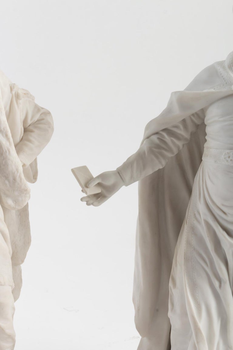 Couple of Ottomans in Biscuit, Late 19th Century at 1stDibs