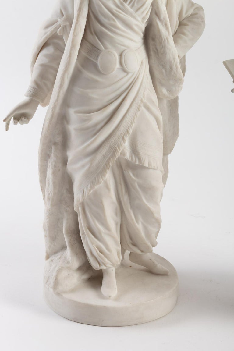 Couple of Ottomans in Biscuit, Late 19th Century at 1stDibs