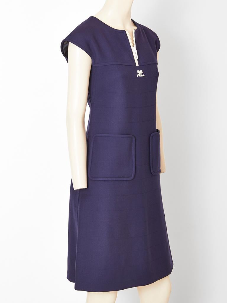 Courrèges Iconic Wool Day Dress at 1stDibs