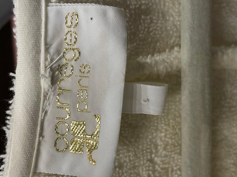 Courreges Terry Cloth Jumpsuit For Sale at 1stDibs