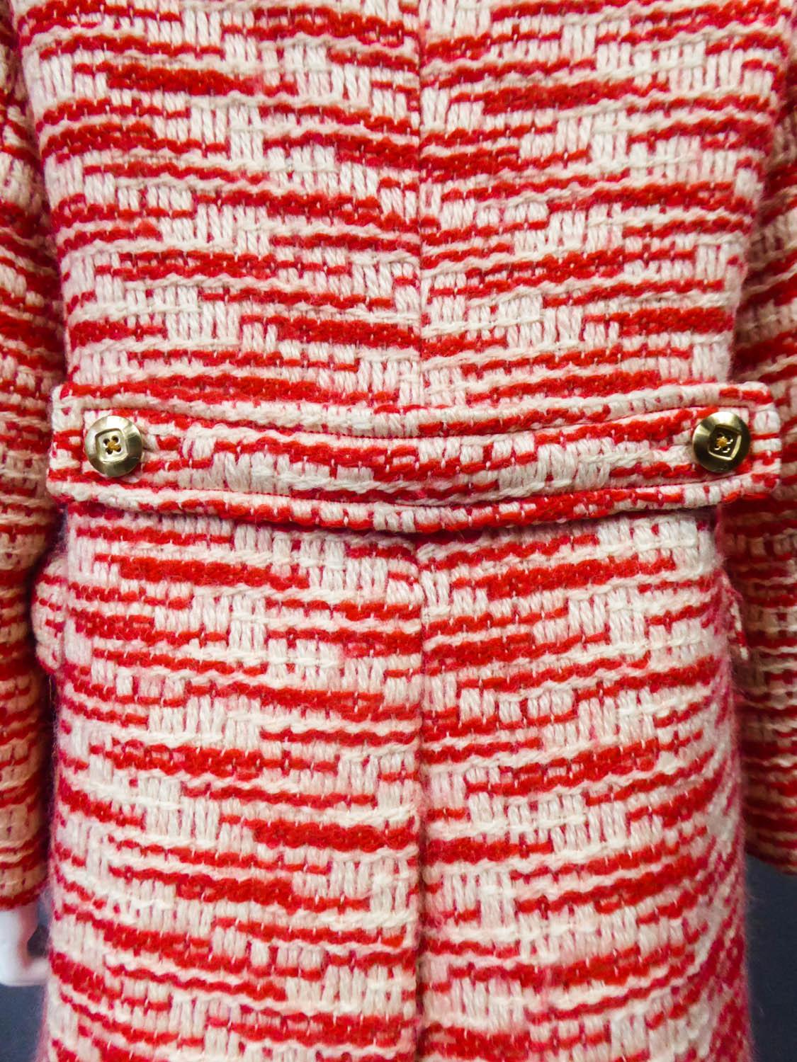 A Pierre Balmain Couture Chiné Knitted Coat Circa 1970 at 1stDibs