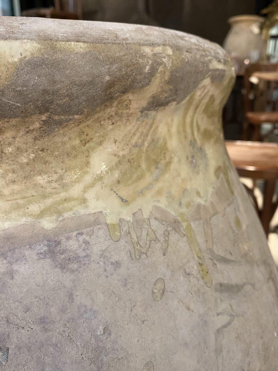Coveted Gigantic Antique Biot Pottery Holder, Pre-1900s For Sale at 1stDibs