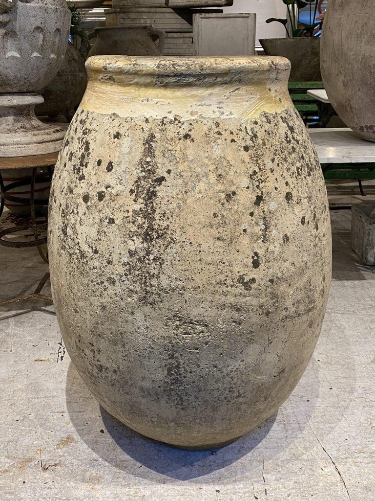 Coveted Large Antique Biot Pottery Holder, Pre-1900s at 1stDibs