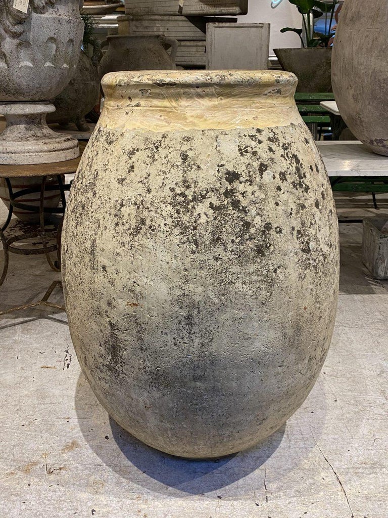Coveted Large Antique Biot Pottery Holder, Pre-1900s at 1stDibs