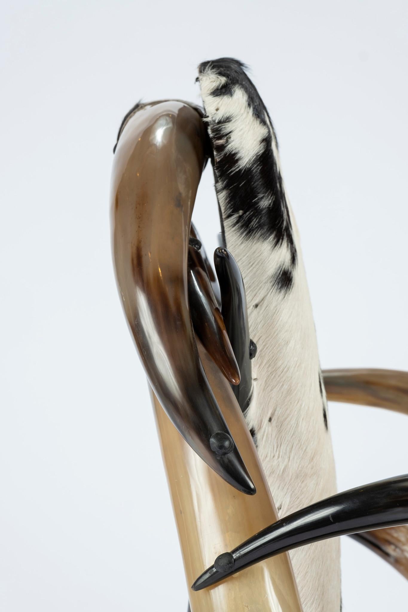 Cowhide Horn Chair at 1stDibs | cow chair for adults, cow hide chair ...