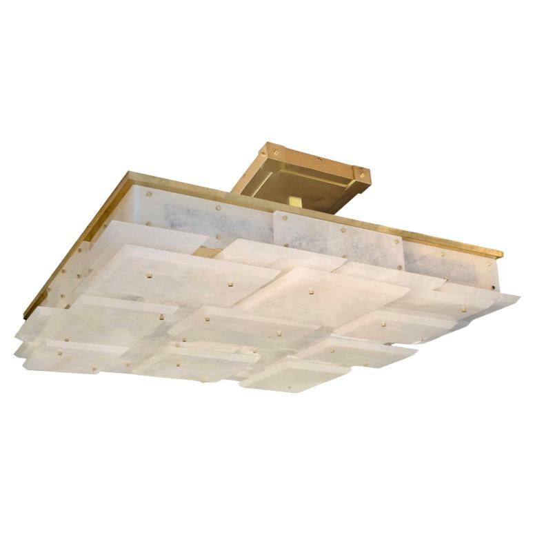 Contemporary Rock Crystal Quartz Flush Mount at 1stDibs