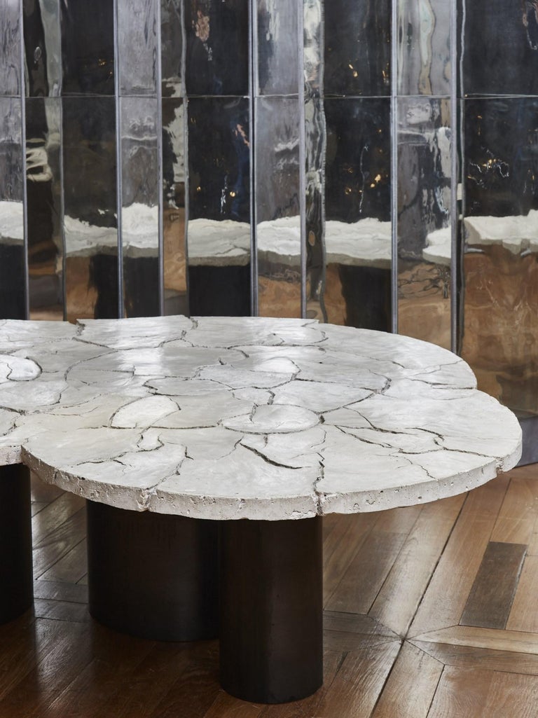 "Cracked Earth" coffee table by Erwan Boulloud For Sale at 1stDibs
