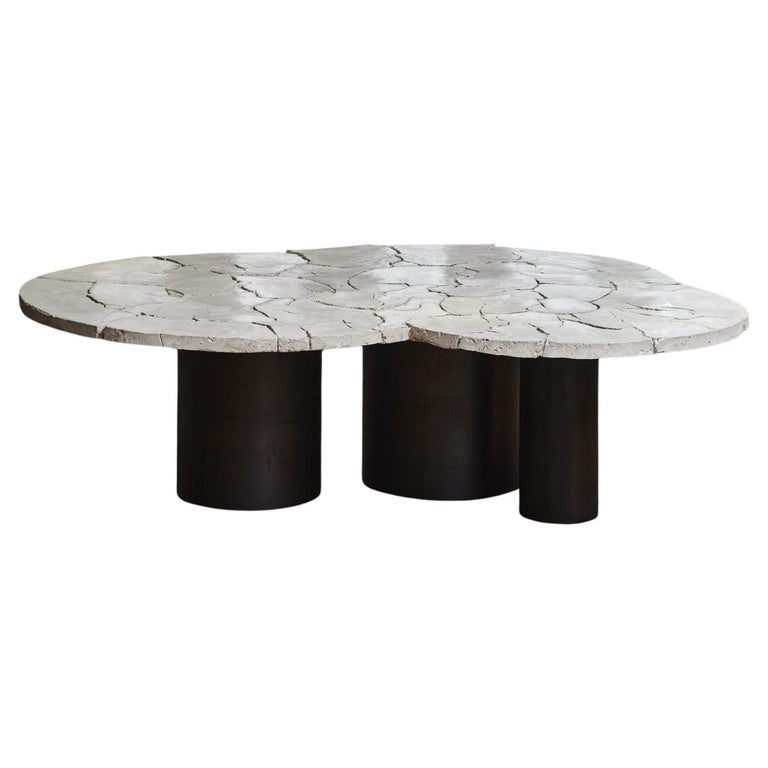 "Cracked Earth" coffee table by Erwan Boulloud For Sale at 1stDibs