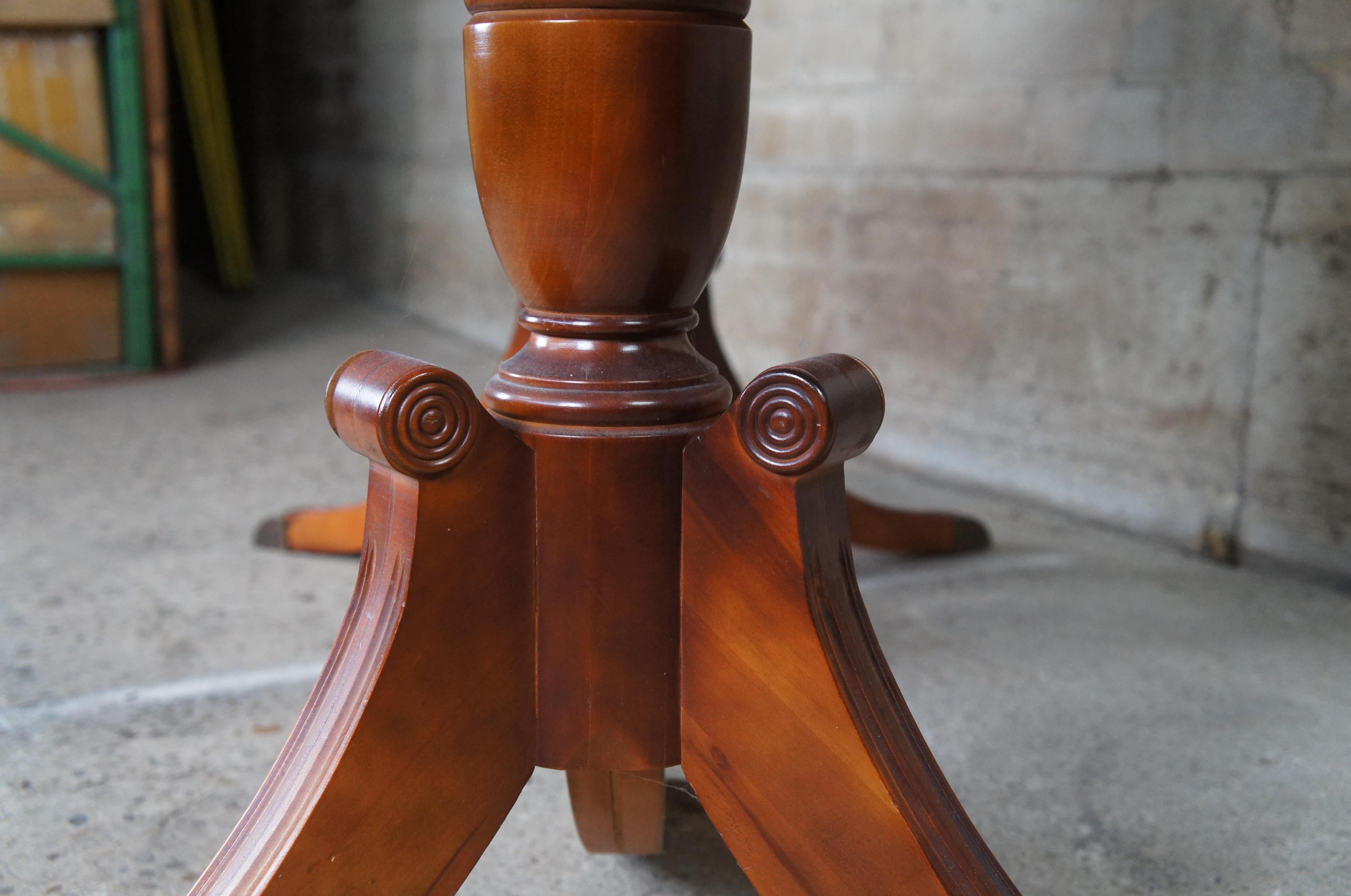 Craddock Furniture Mid Century Duncan Phyfe Mahogany Extendable Dining ...