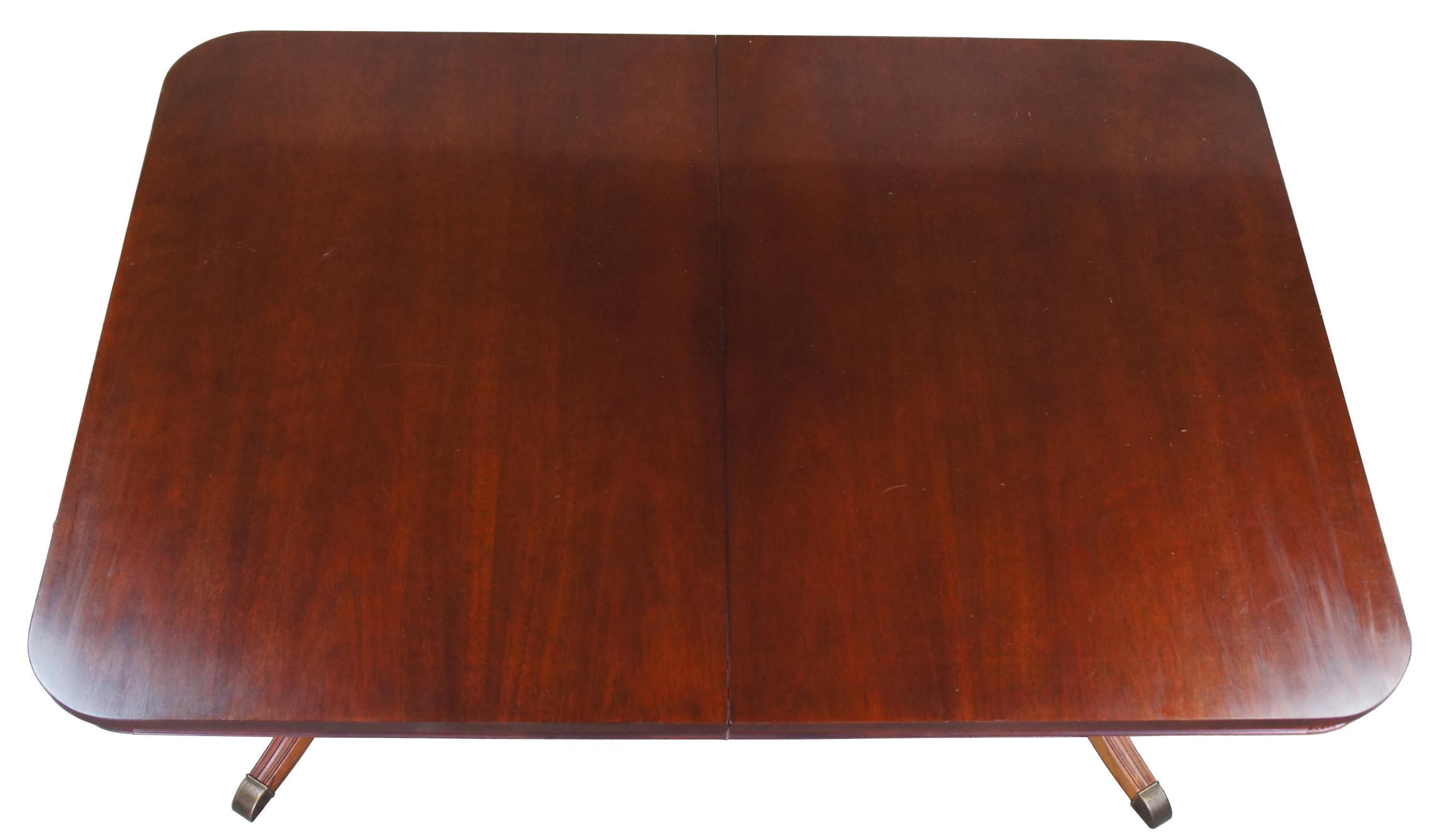 Craddock Furniture Mid Century Duncan Phyfe Mahogany Extendable Dining ...