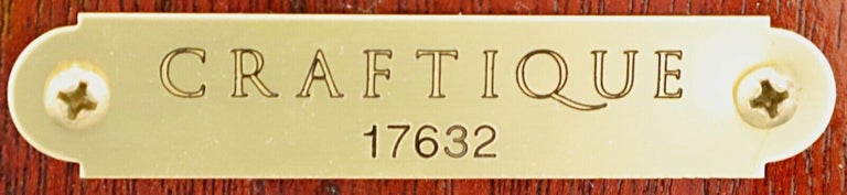 CRAFTIQUE Banded Mahogany Regency Dining Table Birdcage Pedestal Base A ...