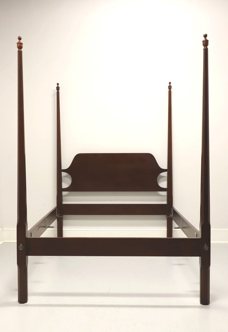 CRAFTIQUE Solid Mahogany Full Size Pencil Post Bed For Sale at 1stDibs