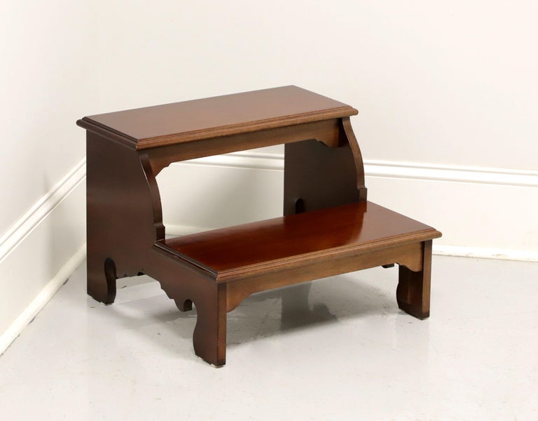 CRAFTIQUE Solid Mahogany Mellowax Finish Bed Steps at 1stDibs