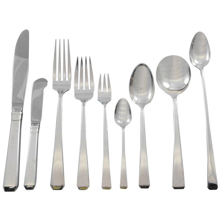 Craftsman by Towle Sterling Silver Flatware Set for 12 Service 124 ...