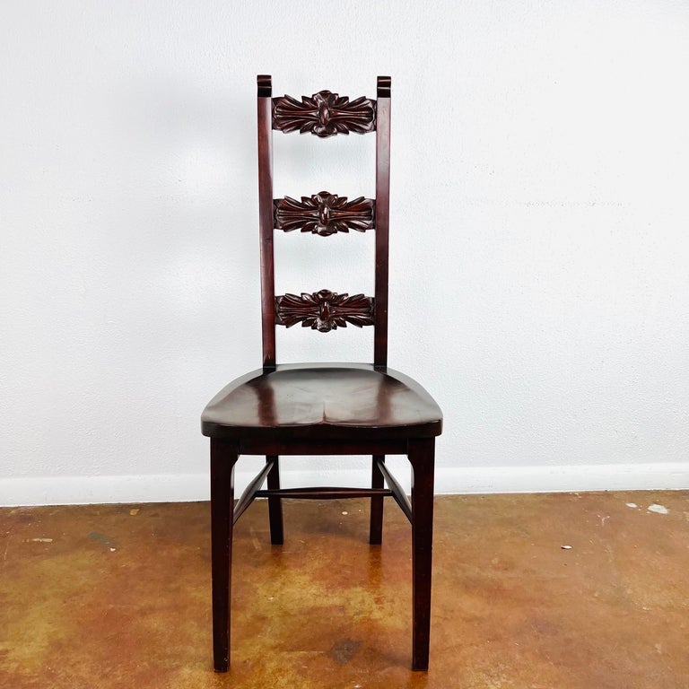 Craftsman Carved Chair by Stickley Furniture For Sale at 1stDibs