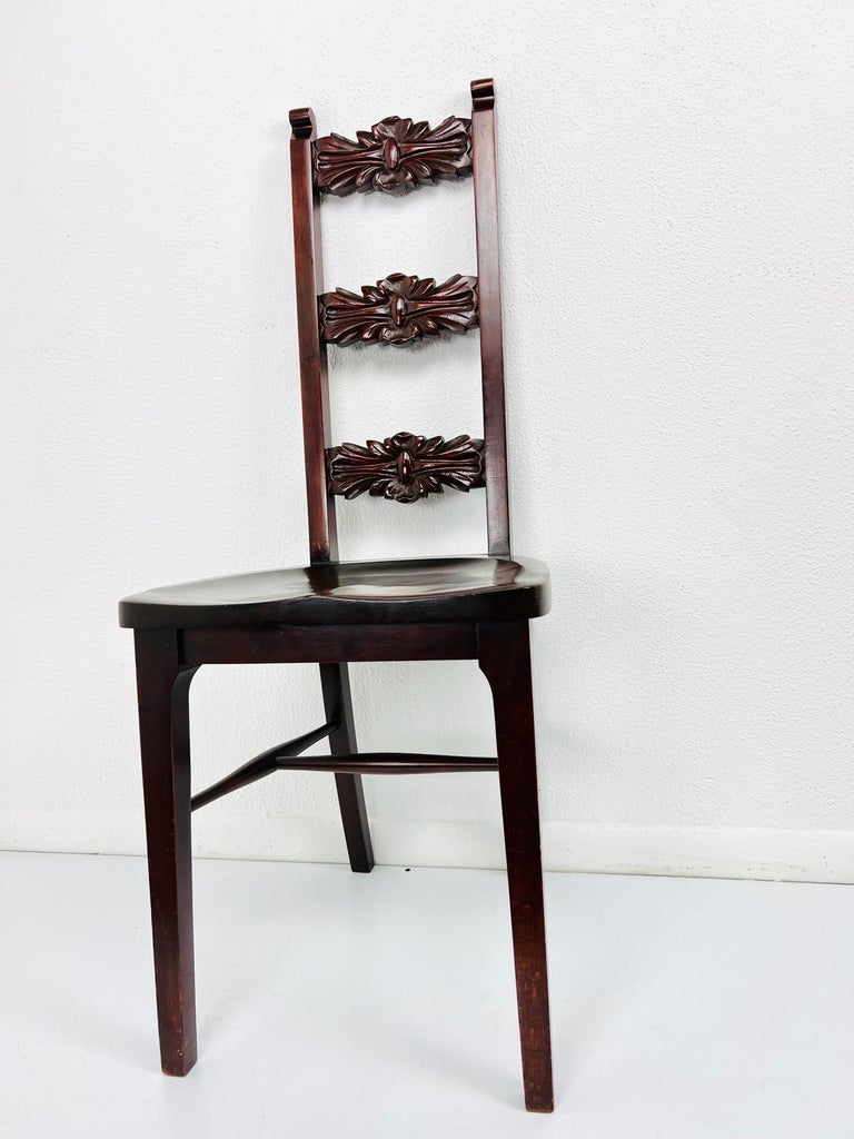 Craftsman Carved Chair by Stickley Furniture For Sale at 1stDibs