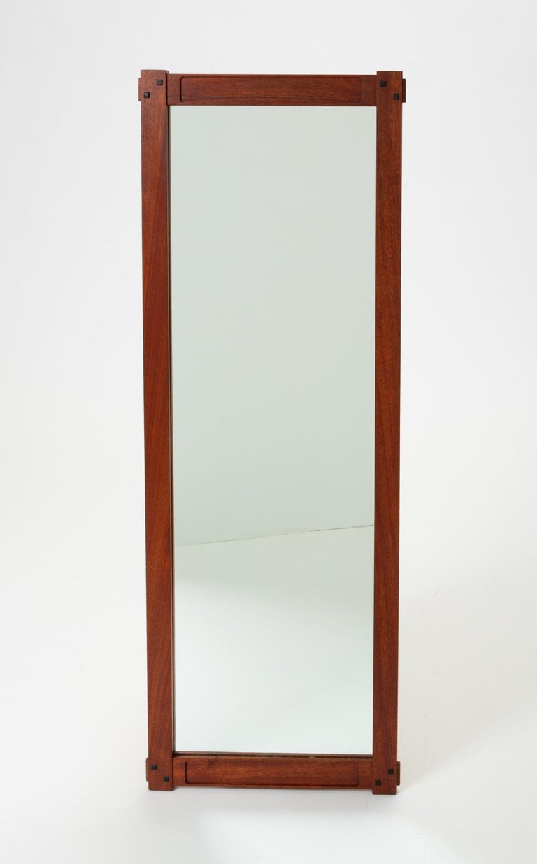 Craftsman-Style Wall Mirror with Ebony Inlay at 1stDibs | craftsman ...