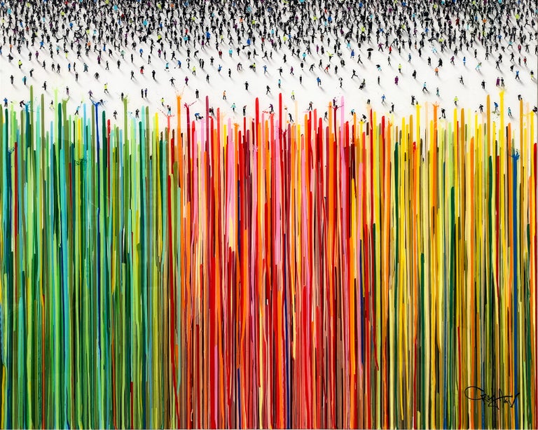 Craig Alan - Abstract "Environmental Change", Mixed Media Art on Board ...