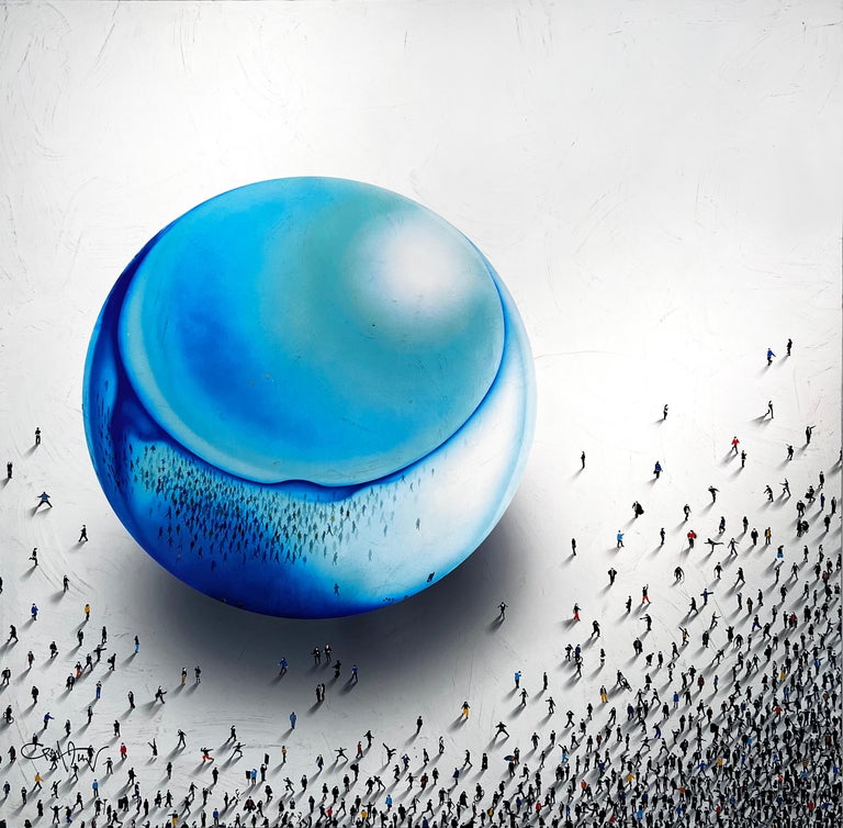 Craig Alan - Conceptual ''Gravitational Pull'', Mixed Media on Board ...