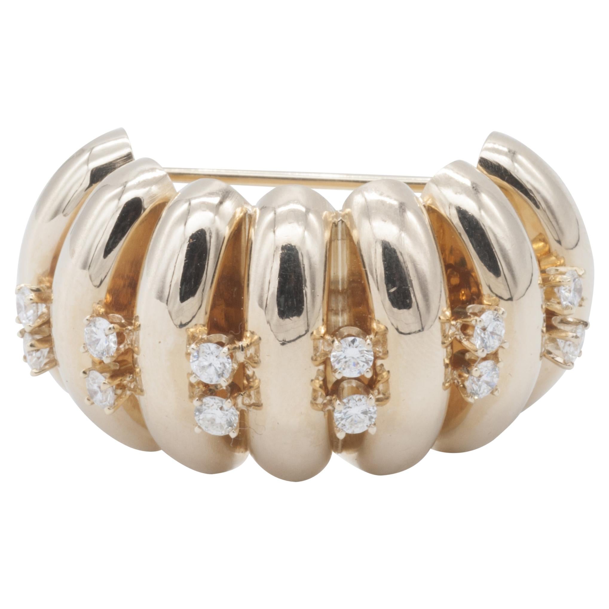 Tsavorite Garnet with Trillion Diamond Cigar Band For Sale at 1stDibs