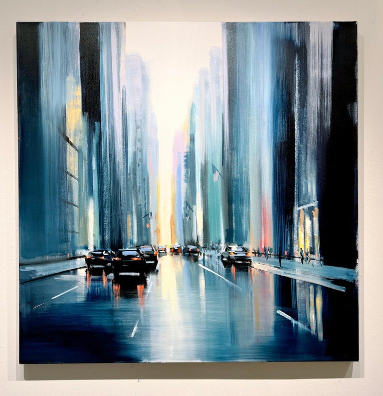 Craig Mooney - Craig Mooney, "City Light and Shadow", 46x46 Manhattan ...