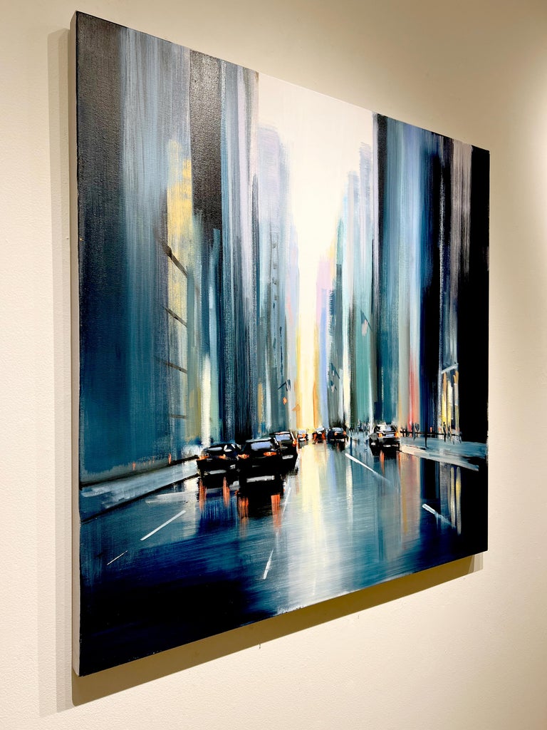 Craig Mooney - Craig Mooney, "City Light and Shadow", 46x46 Manhattan ...