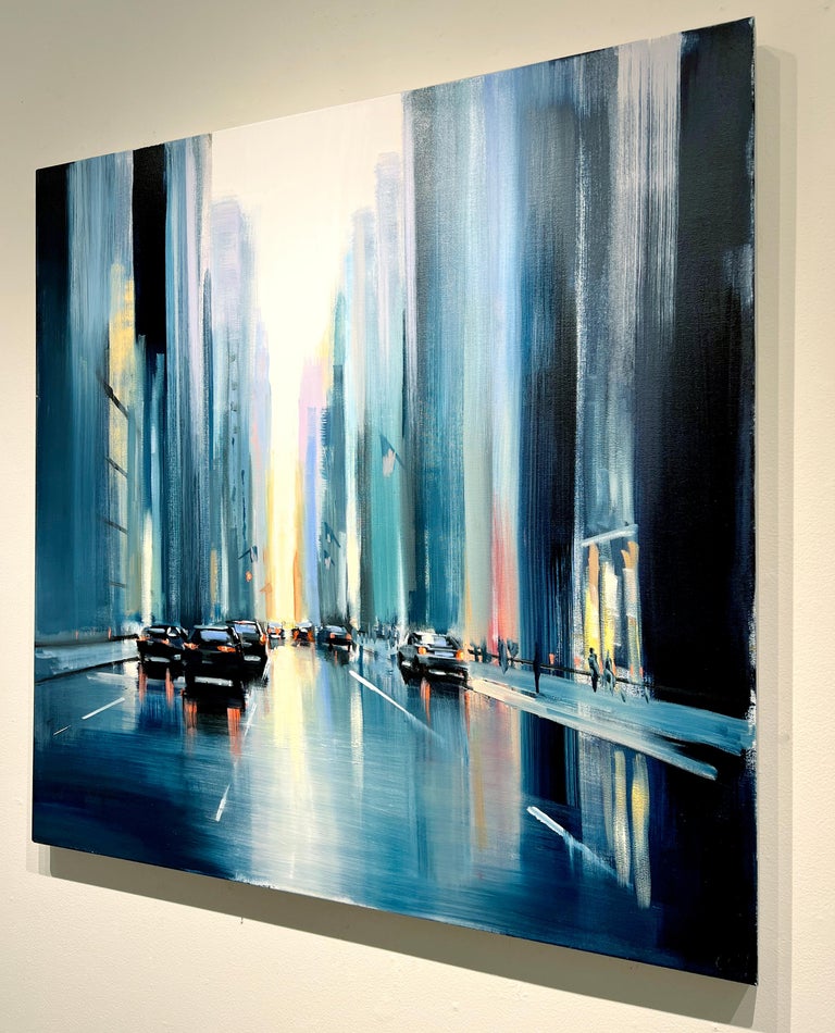 Craig Mooney - Craig Mooney, "City Light and Shadow", 46x46 Manhattan ...
