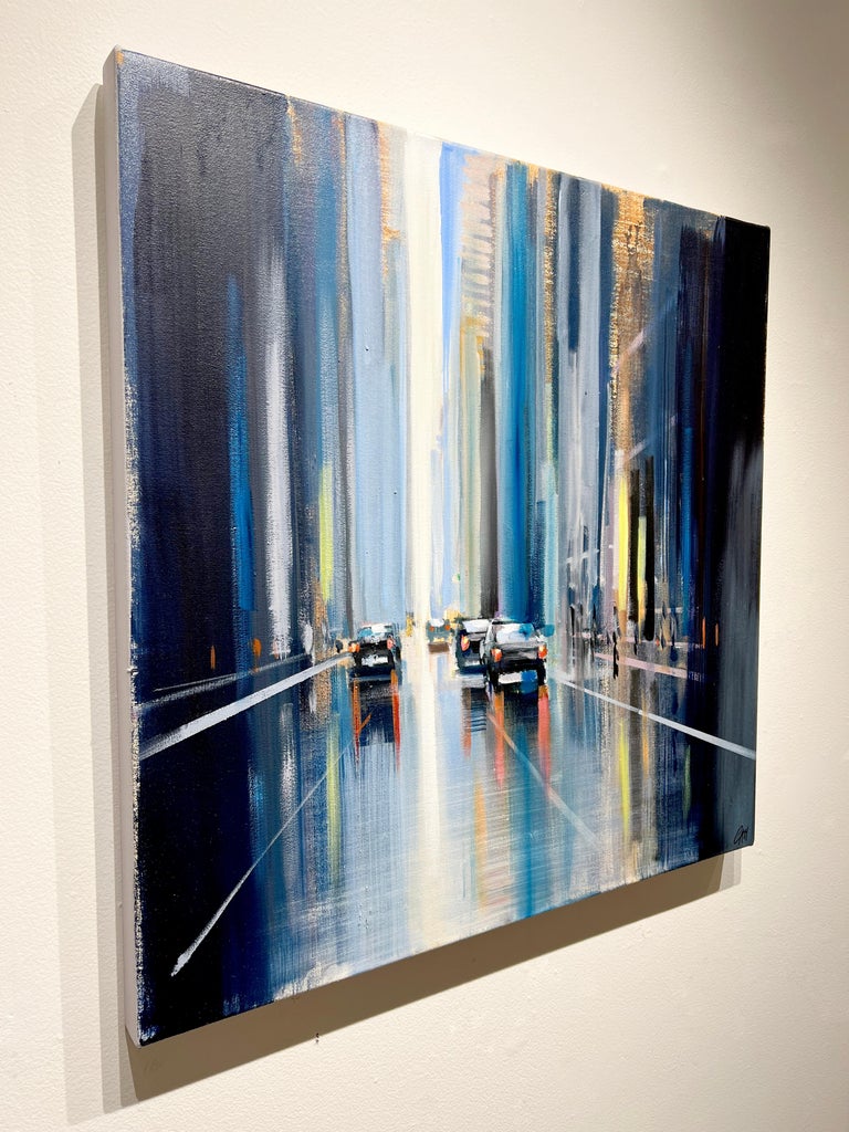 Craig Mooney - Craig Mooney, "Rain Soaked", 30x30 Manhattan Cityscape ...